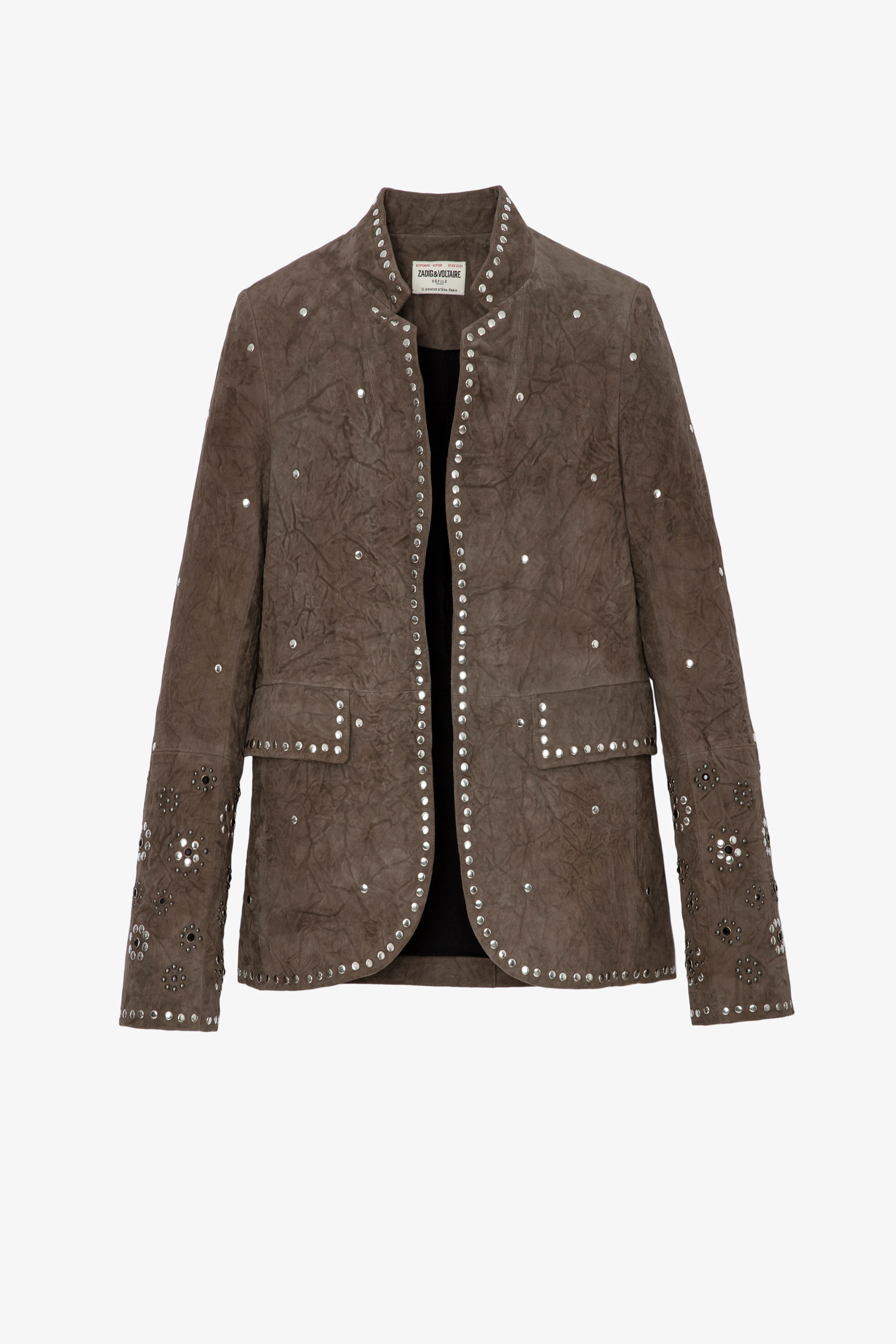 Very Creased Suede Jacket blazer grey women | Zadig&Voltaire