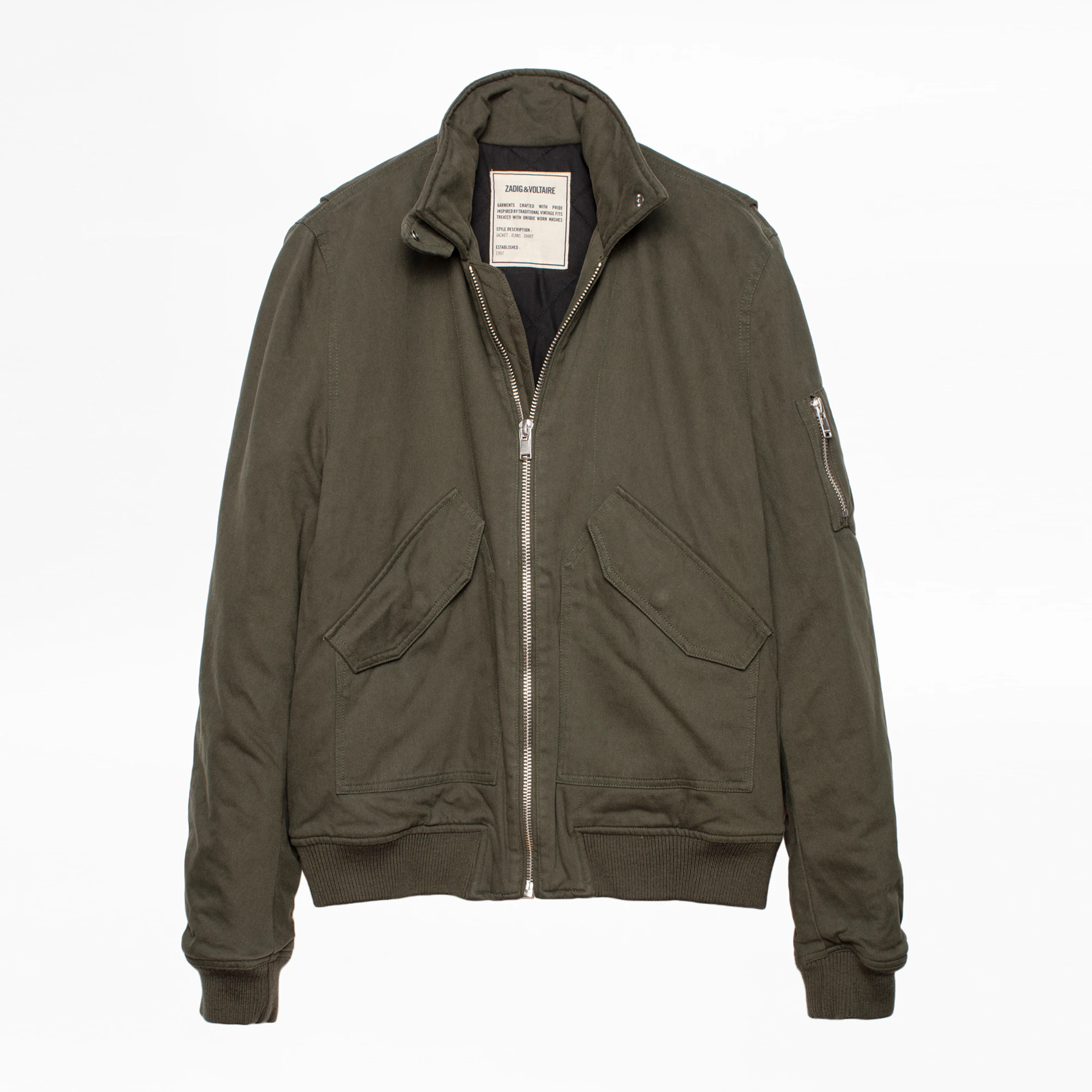 Billy Jacket jacket kaki men | Zadig&Voltaire