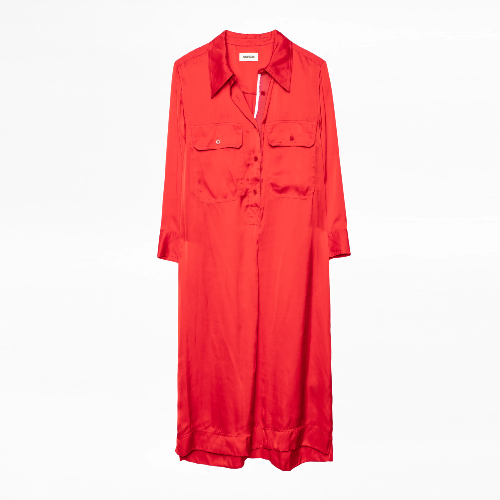 Roa Satin Dress dress red women | Zadig&Voltaire