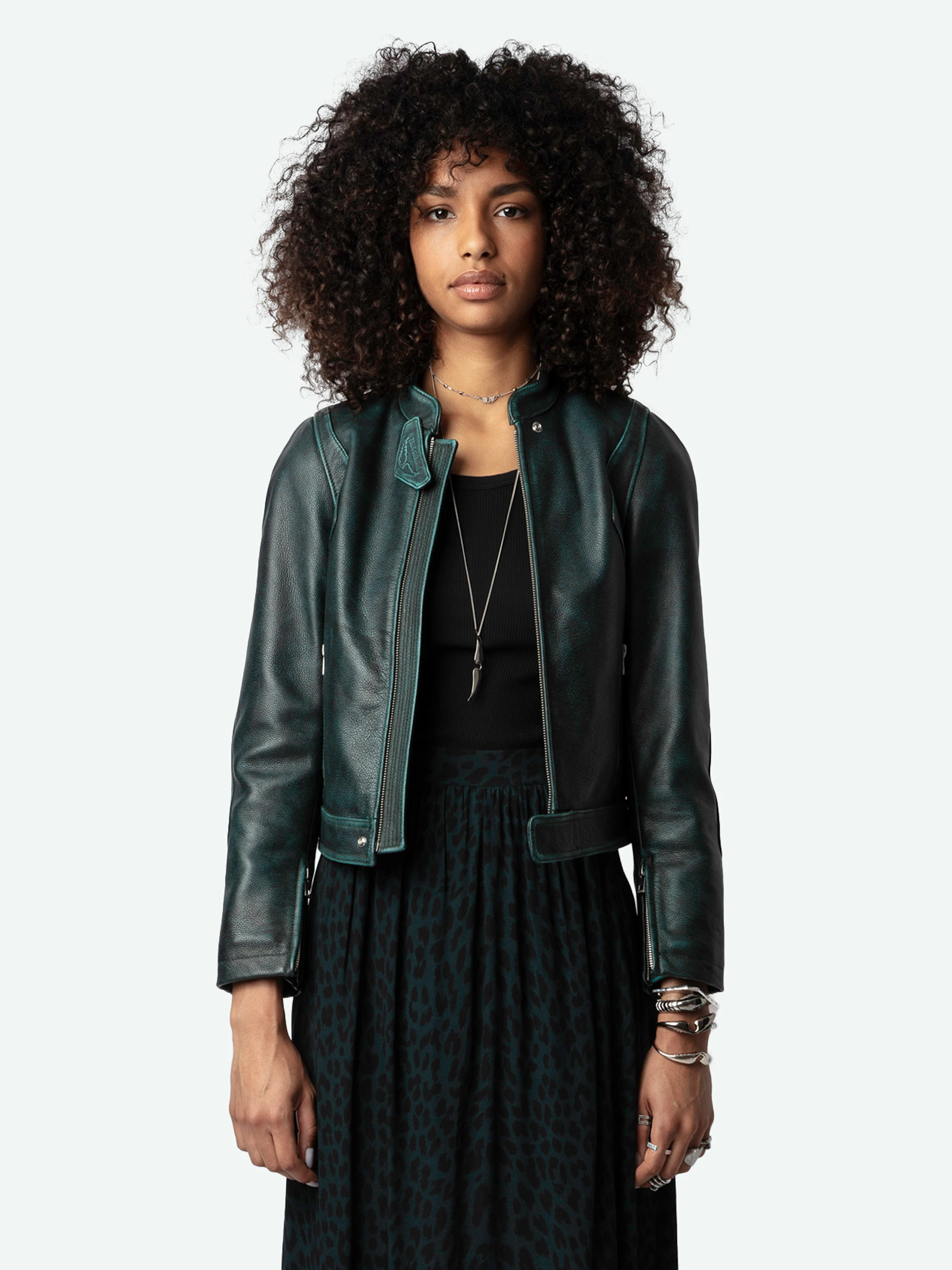 Joslin Leopard Skirt skirt green women | Zadig&Voltaire | Zadig&Voltaire